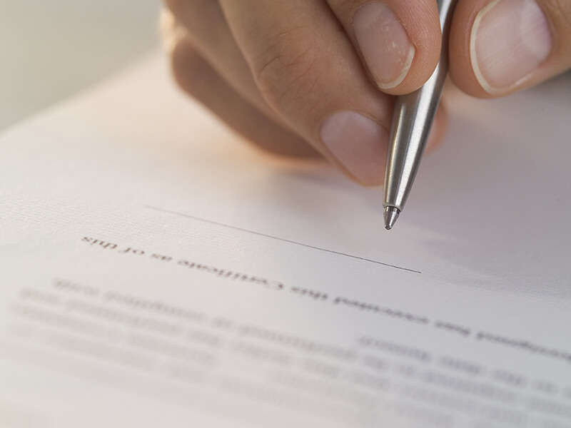 Giving written consent
